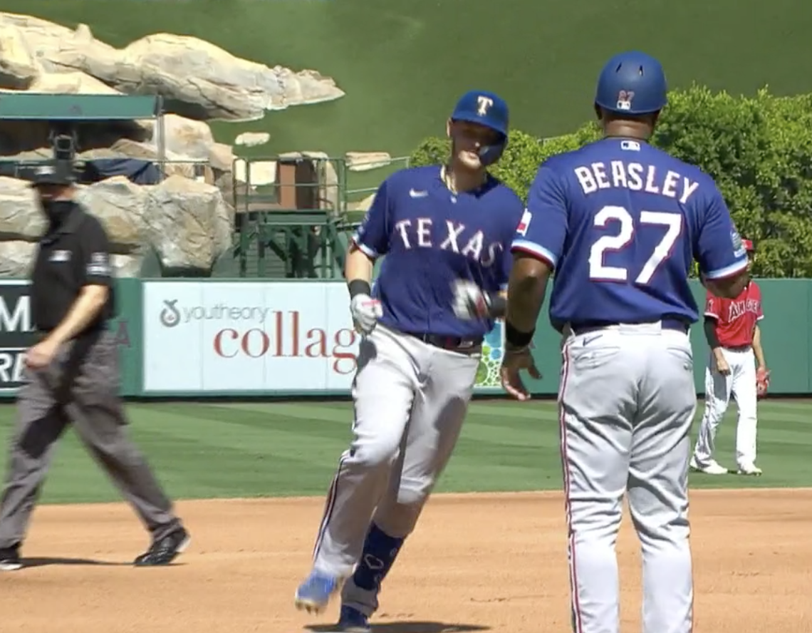 Rangers turn on power switch. – Rangers Rounding 3rd
